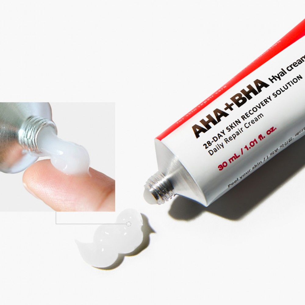 Medi-Peel AHA BHA 28 Days Hyal Cream Відновлюючий крем-пілінг із ...